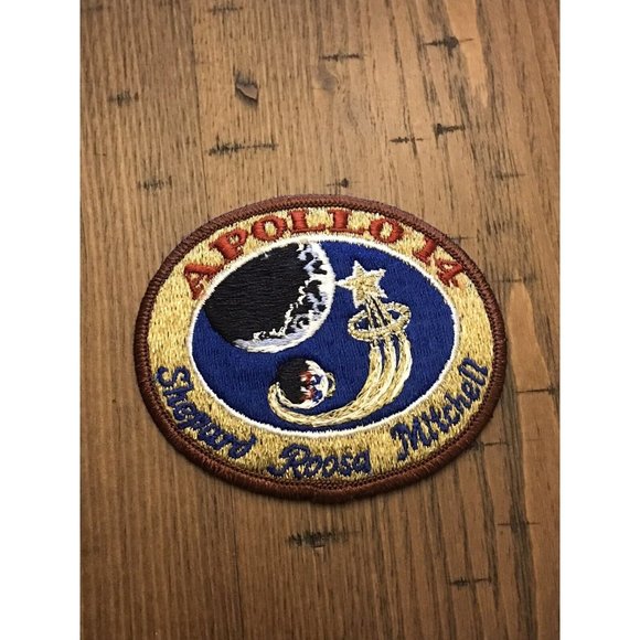 Office | Apollo 14 Brown Space Mission Patch Nasa Patch Used | Poshmark